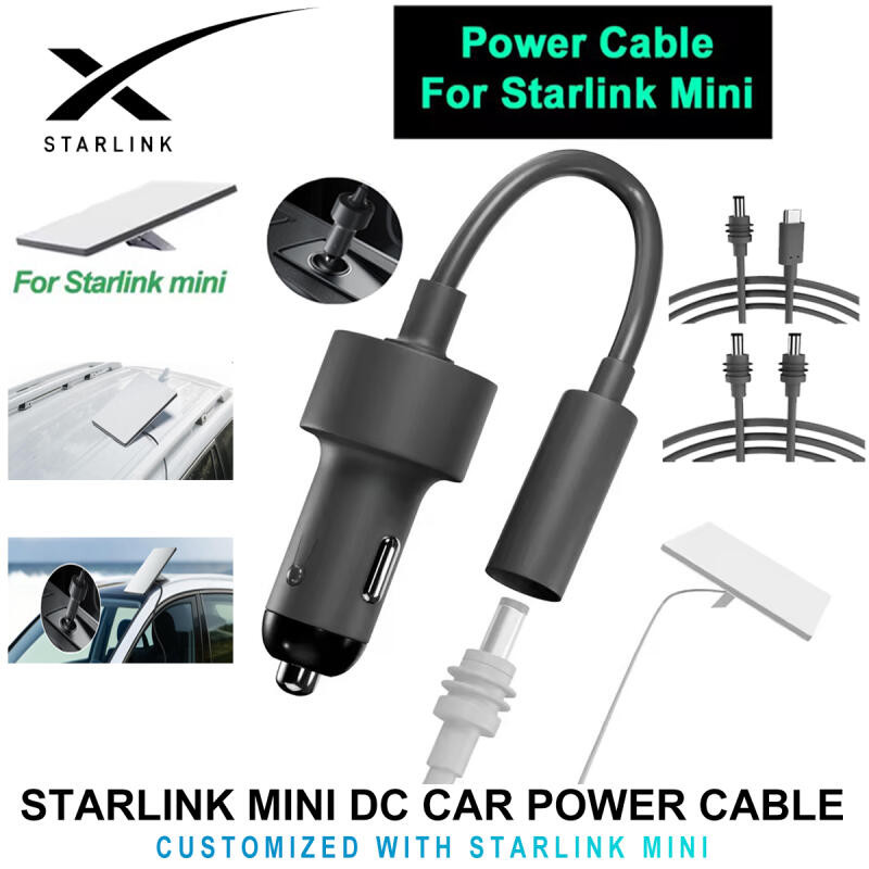 Starlink Mini Cable 12V Car Adapter Power Cable 18AWG Waterproof ACC To ...