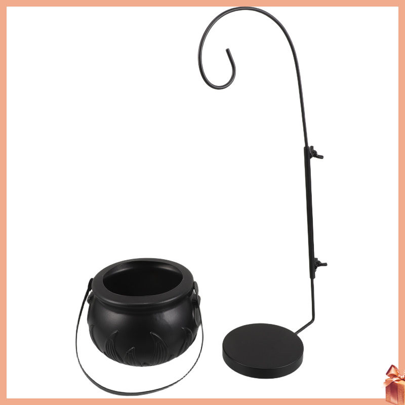 1 Set Halloween Candy Cauldron: Black Witch Cauldron Candy Bowl With ...