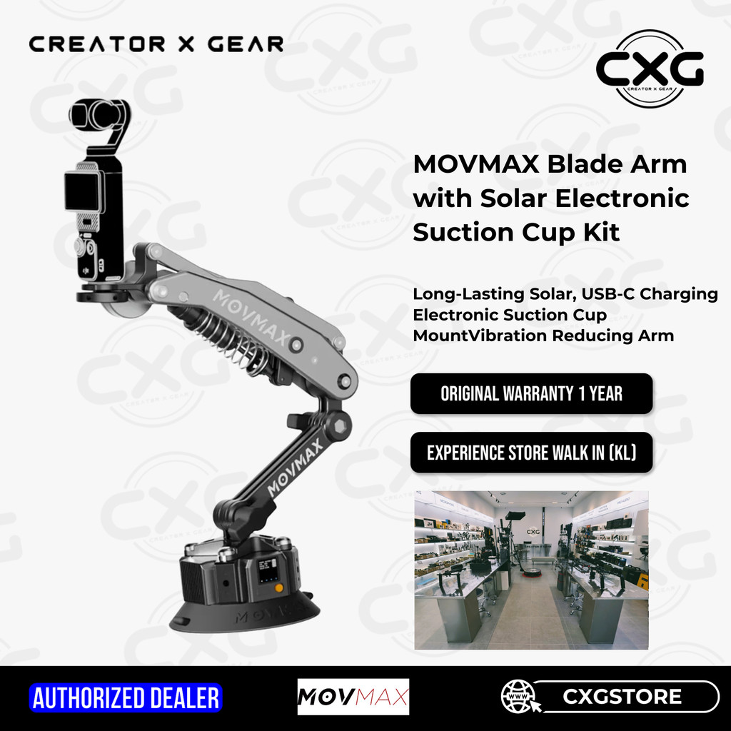 Movmax Solar Electronic Blade Arm for Action Camera DJI Pocket 3 / Osmo ...