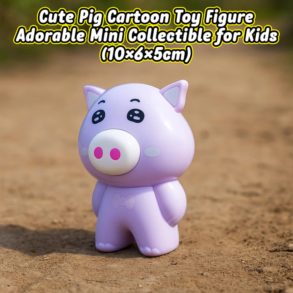 🐷 Cute Pig Cartoon Toy Figure – Adorable Mini Collectible for Kids (10× ...