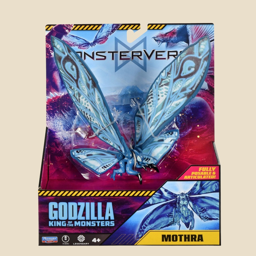 Godzilla vs Kong Burning Godzilla & Blue Mothra Action Figure Set ...