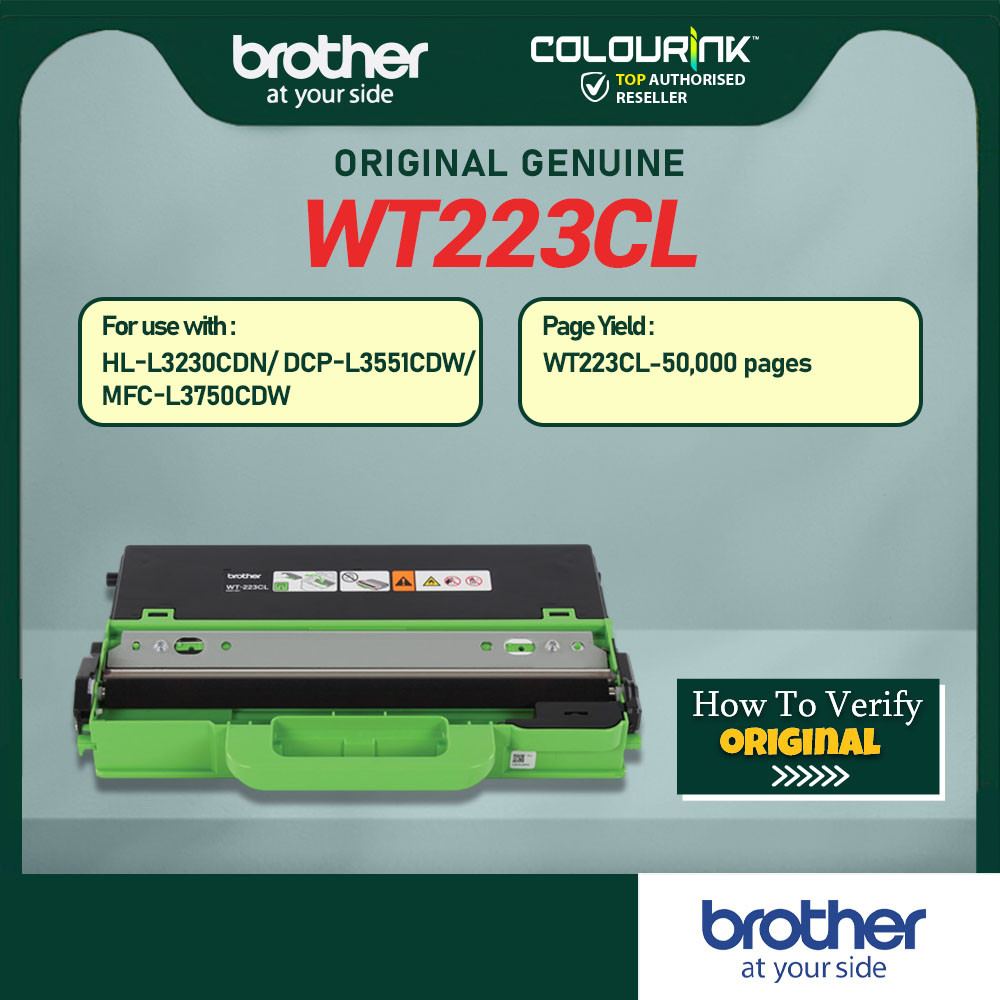 Brother Original Genuine WT-223CL Waste Toner Box HL-L3230CDN DCP ...