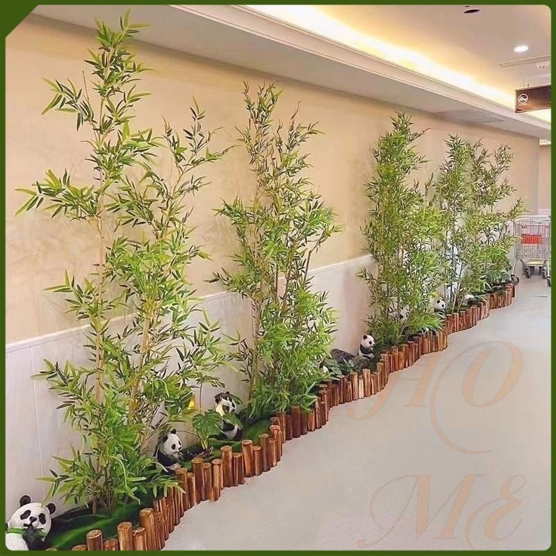 Artificial Bamboo Tree, 5ft Tall Natural Bamboo Trunk Fake Greenery ...