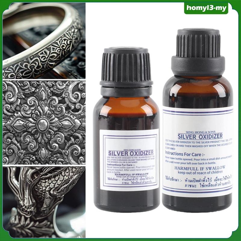 [HomylabMY] Silver Oxidizer Solution Professional Sturdy Silver Jewelry ...