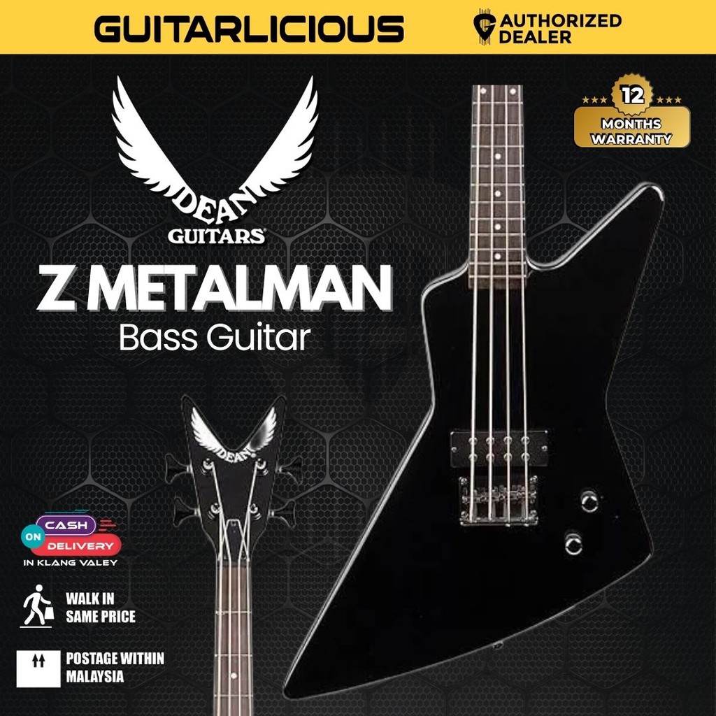 Dean Z Metalman Classic Black Electric Bass - ( ZM BCK ) | Shopee Malaysia