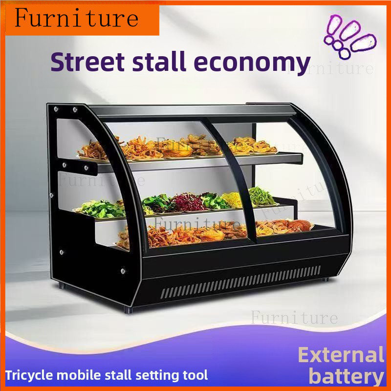 Mobile stall fresh display cabinet refrigerated display cabinet small ...