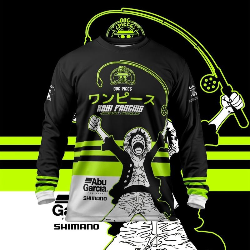 Baju-T Sublimasi Kumpau Kaki Memancing One Piece, Jarang, [ D01 ], Baju ...