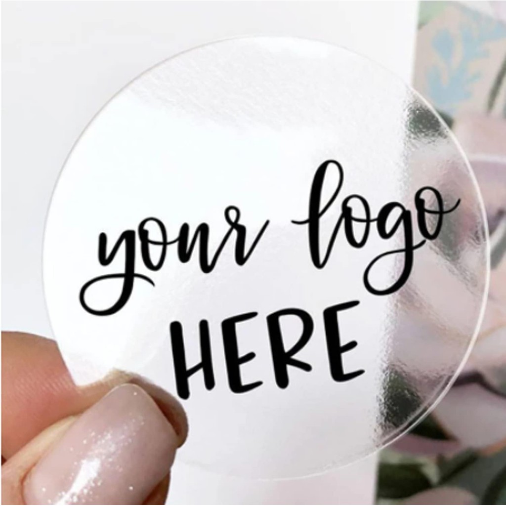 Custom Clear Stickers Personalized Transparent Logo Sticker ...