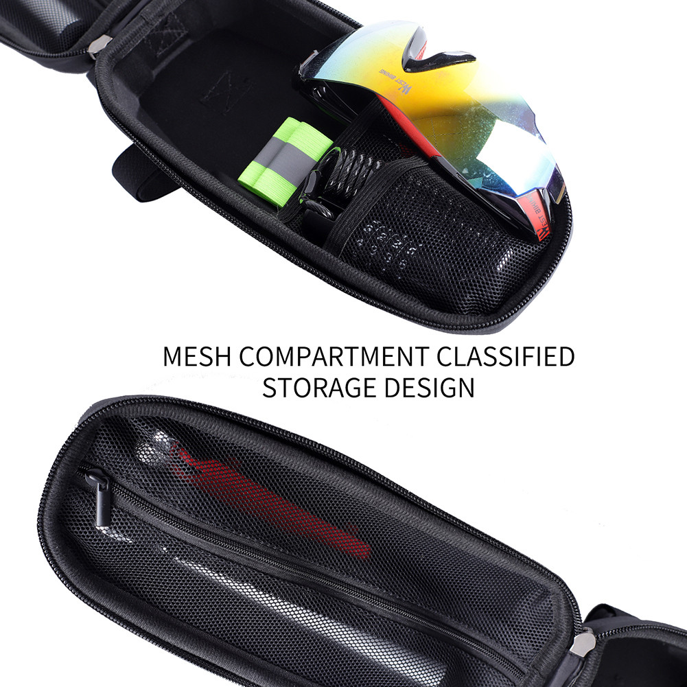 WEST BIKING Bicycle Top Tube Front Bag EVA Hard Shell MTB Waterproof ...
