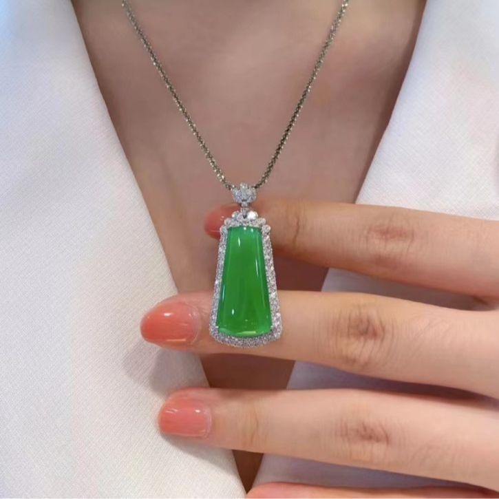 Ais Jadeite Jade Yang Hijau Tidak Kira Jenama Daun Pokok Labu Cawangan ...