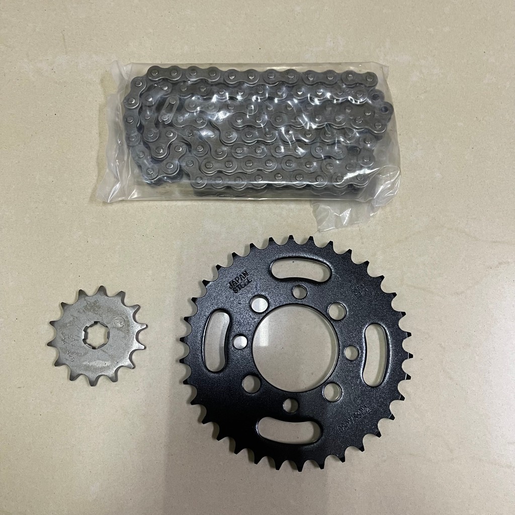 SUZUKI RC80 RC100 RC110 BEST RC RC 80 RC 100 SPROCKET SET 428 WITH ...