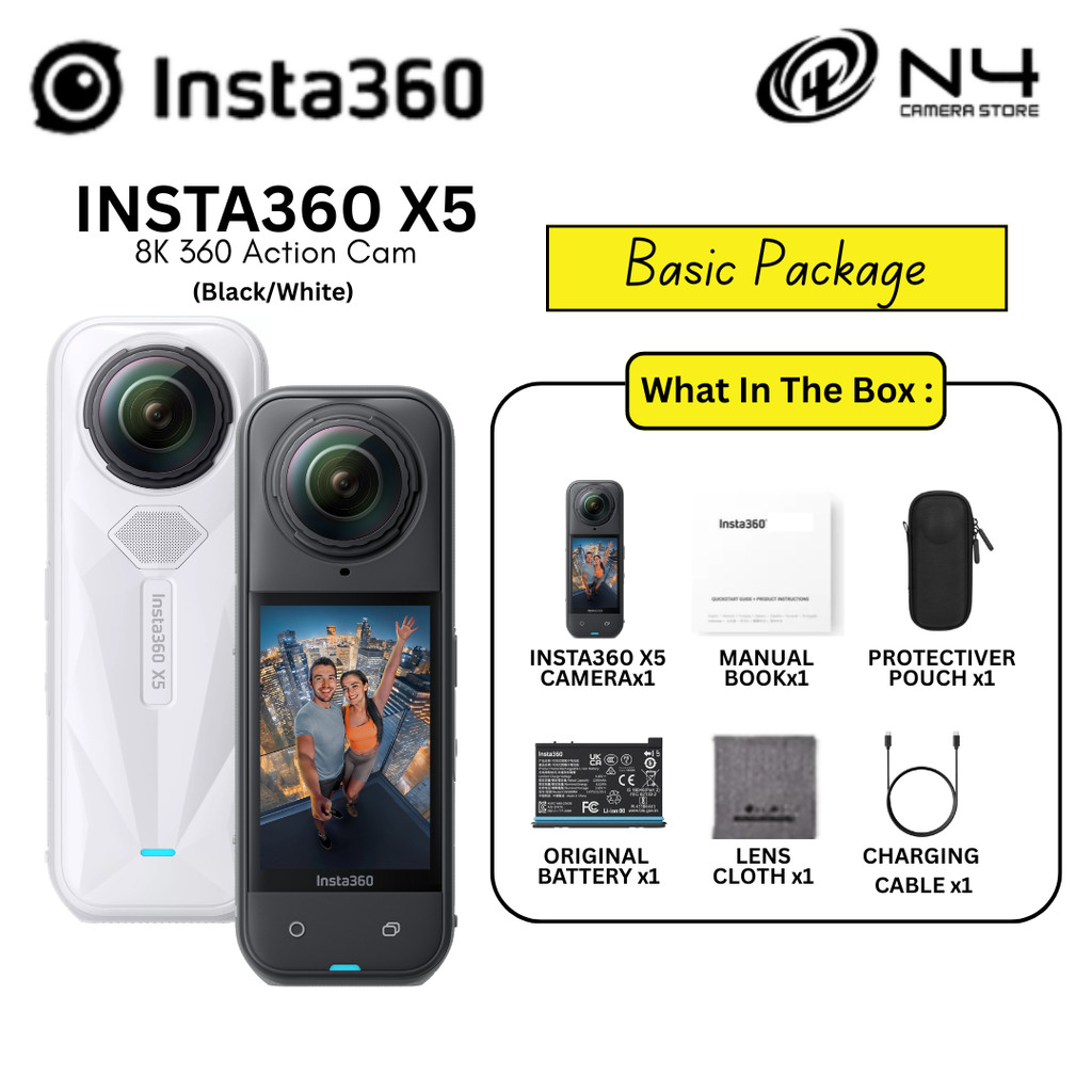 Insta360 X5/Insta360 One X5/The Ultimate 8K 360º Action Camera (Insta360 Malaysia Warranty ...