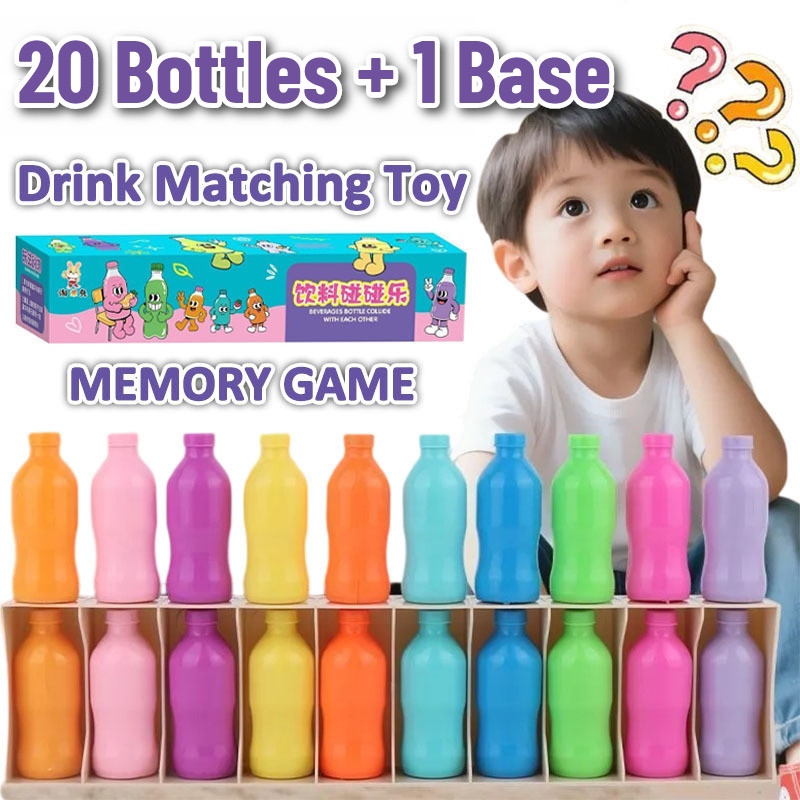 Bottle Guessing Game Drink Bottle Color Sorting Memory Training Game ...
