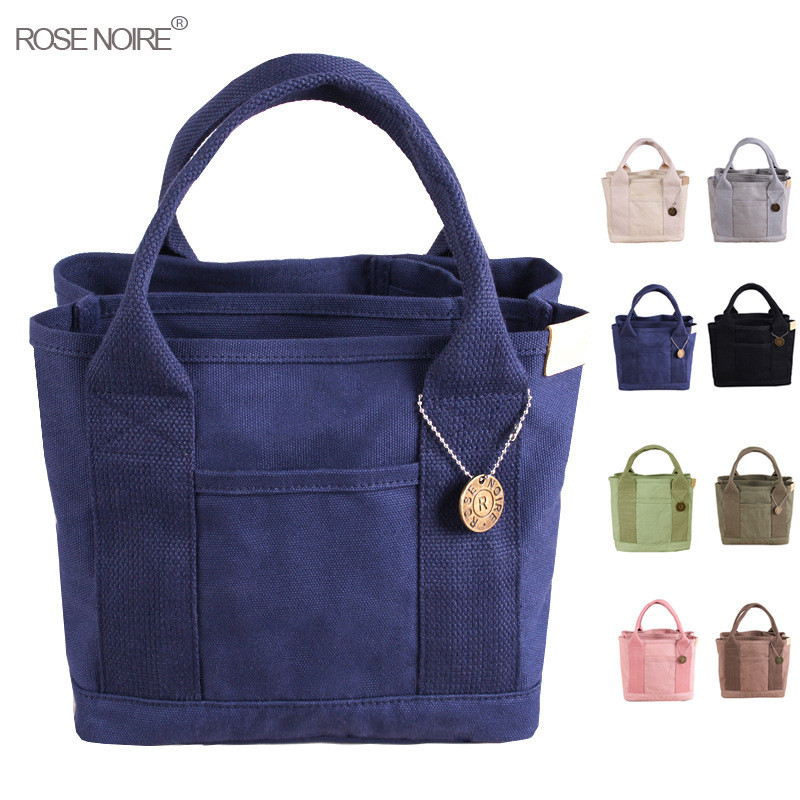 Hot Sale Japan Lotte High-End Canvas Bag Lunch Bag Tote Bag 16A Canvas ...