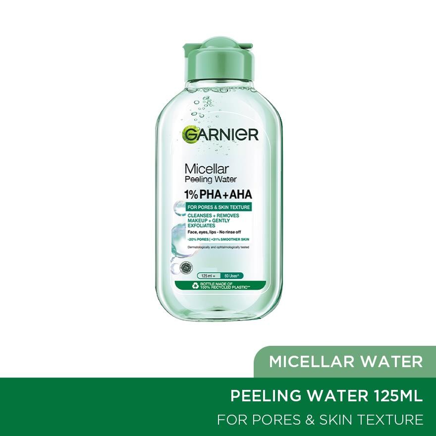 GARNIER Micellar Exfoliating Water refines and transforms skin | Shopee ...