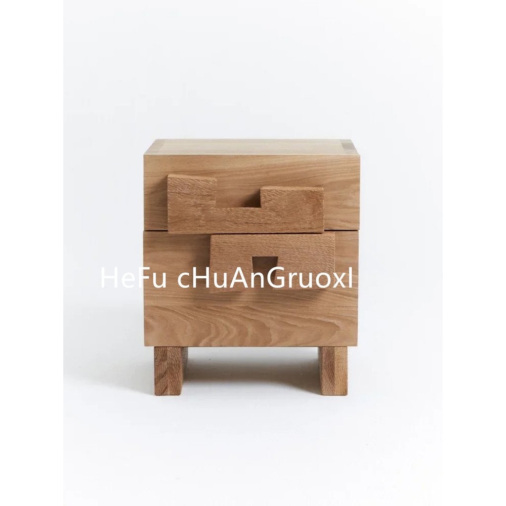 Medieval Style Solid Wood Bedside Table Bedroom Home Designer Creative ...