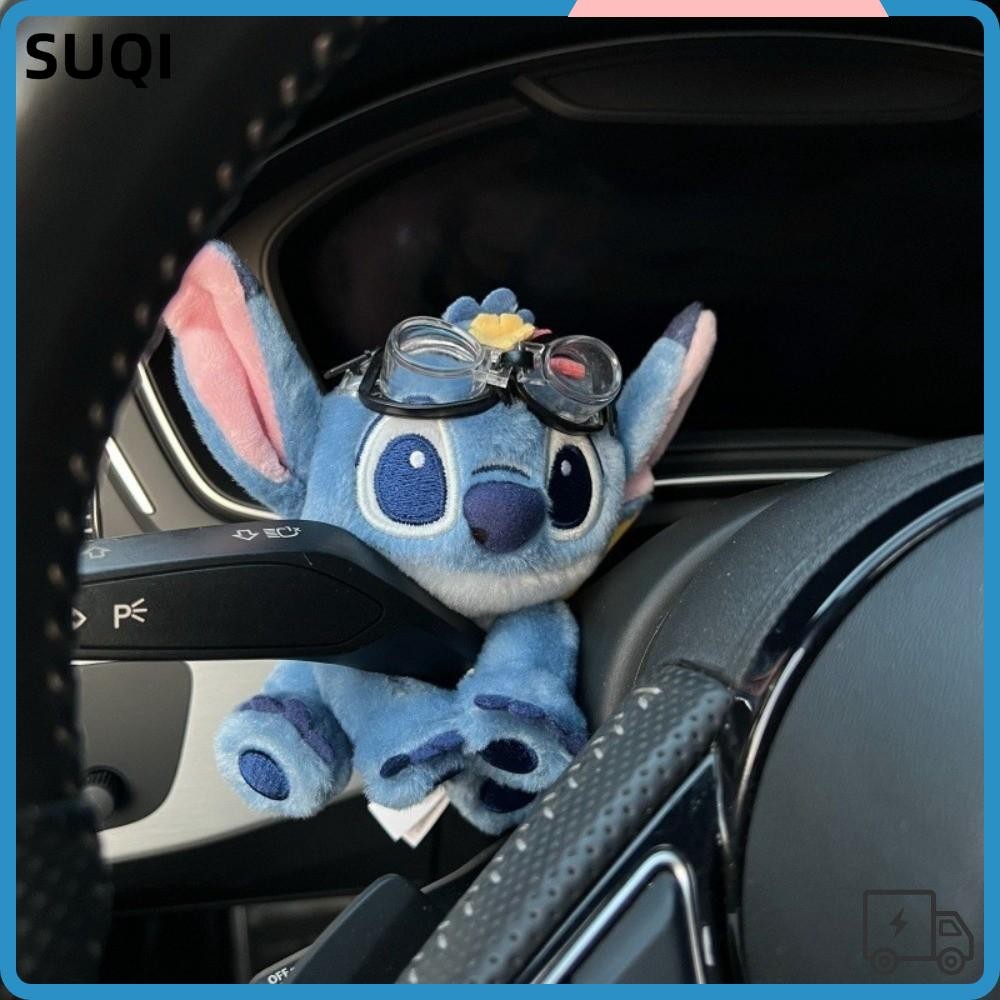 LUCKY-SUQI Stitch Car Gear Shift Pendant, Plush Cartoon Car Wiper ...