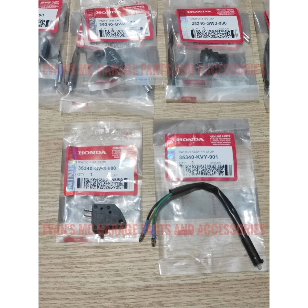 (VH) Honda Front Stop Switch + RR (Rear) Stop Switch Honda Click V1 ...