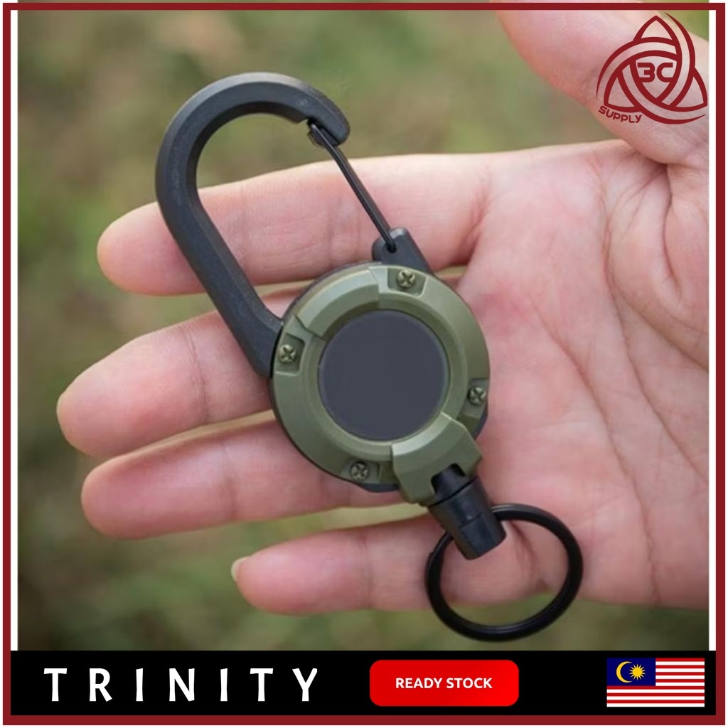 Professional Outdoor Retractable Multipurpose Safety Wire Rope Key Ring ...