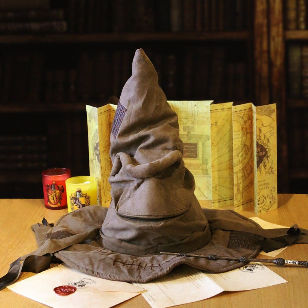👻Halloween 万圣节 Hermione Harry Surrounding Sorting Hat Hogwarts School ...