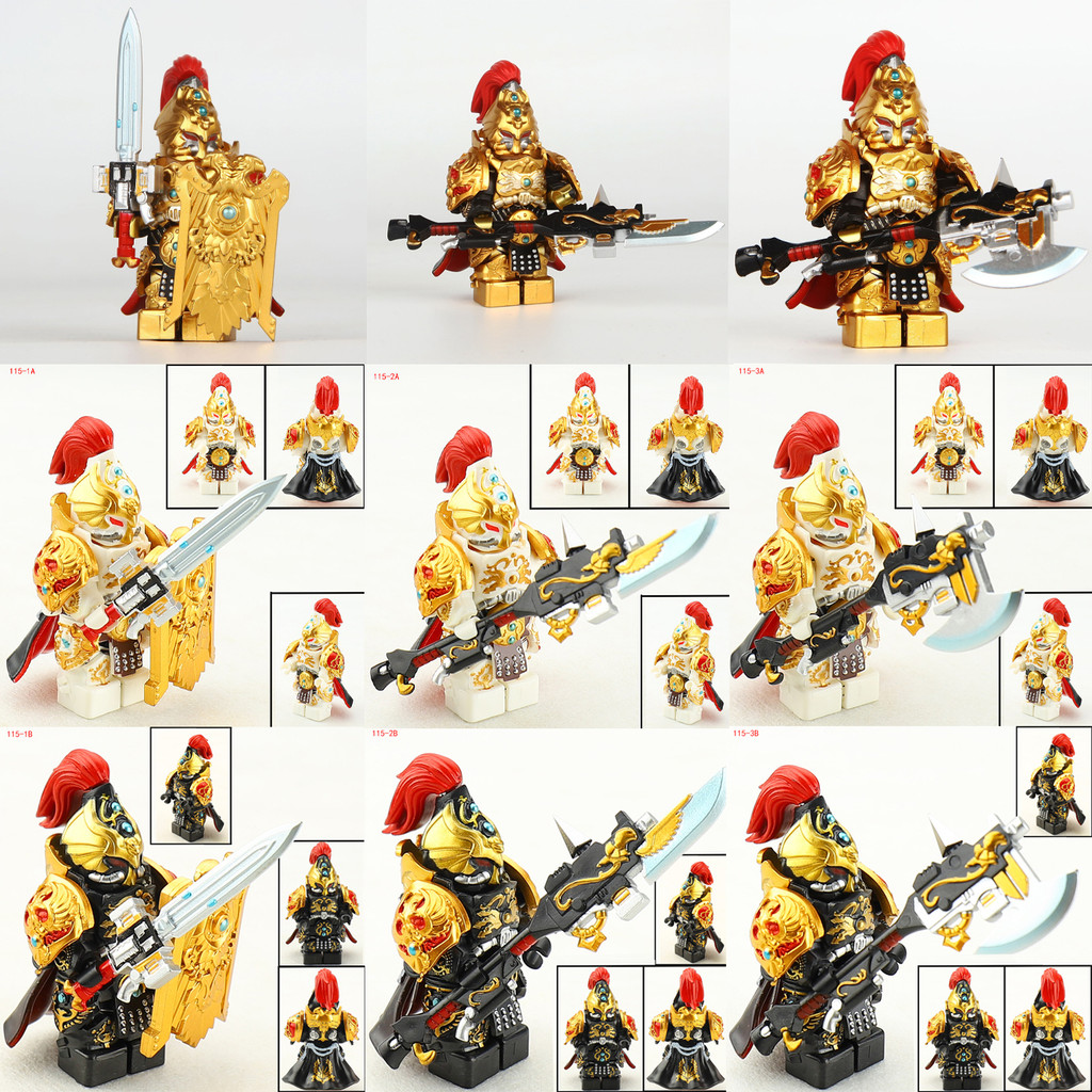 Warhammer Series Emperor's Guards White Black Gold Armor Knight ...