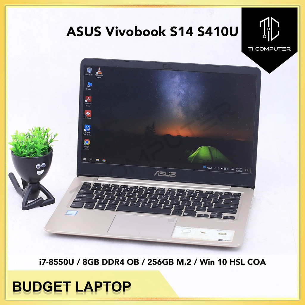 ASUS Vivobook S14 S410U Intel Core i7-8550U 8GB OB RAM 256GB M.2 SSD ...