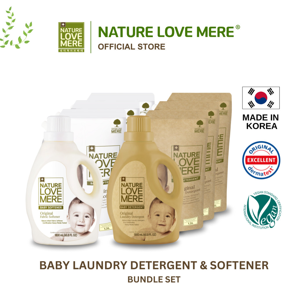 [Bundle] NATURE LOVE MERE Original Baby Laundry Detergent & Fabric ...