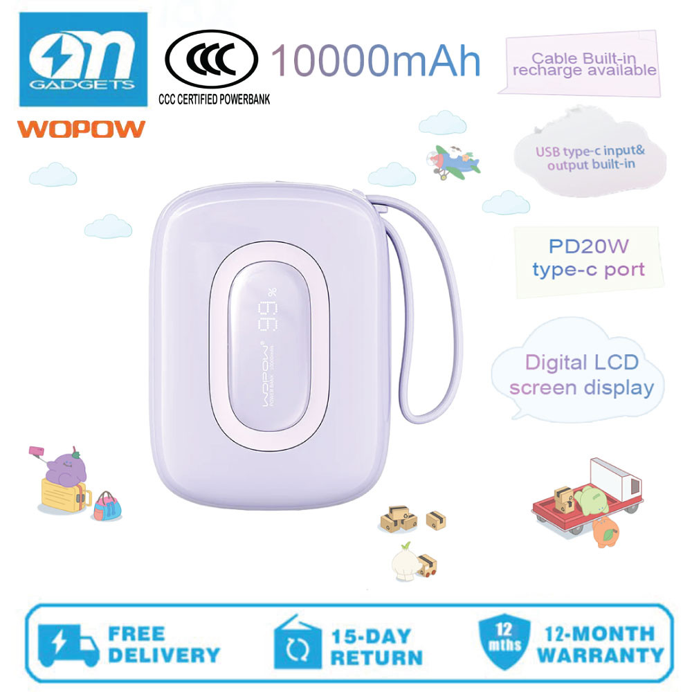 WOPOW SQ63/SQ73/PRO 3C certified (CCC) Mini Powerbank 10000/20000mah ...