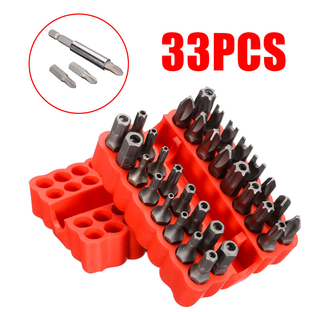 33pcs Security Tamper Proof Torx Hex Screw Driver Bits Set | Shopee ...