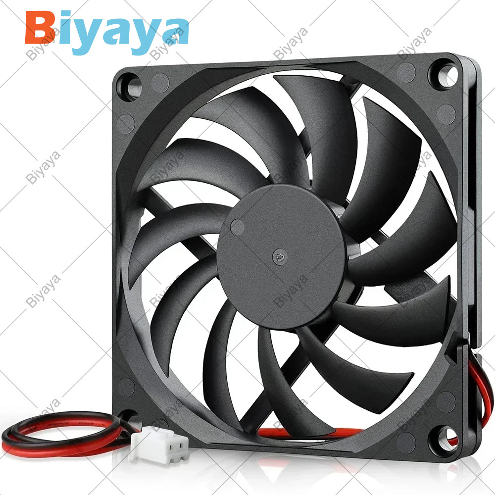 Small square fan motor DC 12V Exhaust fan Mini rushless ooling fan ...
