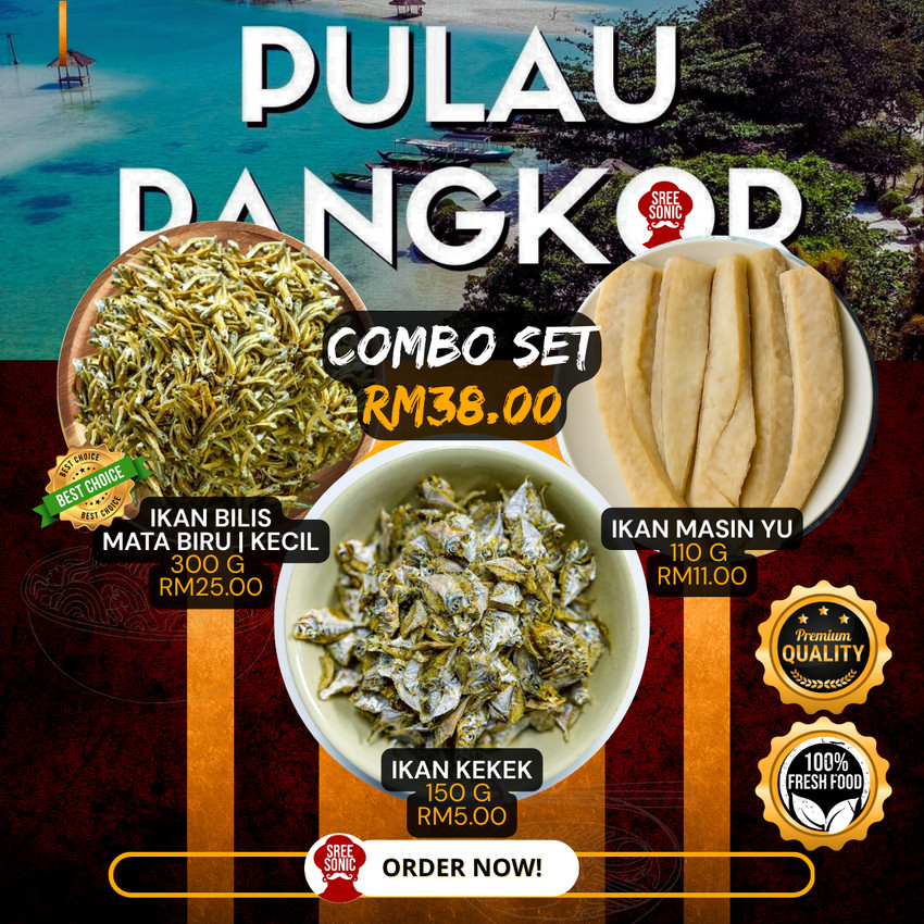 IKAN MASIN + IKAN BILIS + IKAN KEKEK | PULAU PANGKOR | COMBO SET | Shopee Malaysia