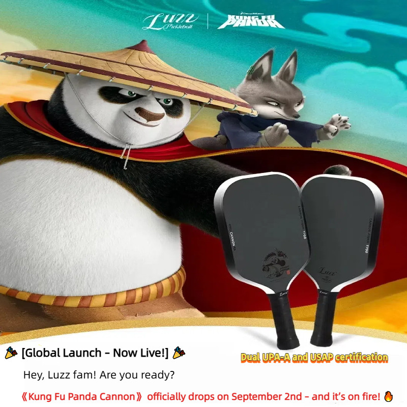 Luzz Pickleball Paddle Kung Fu Panda Cannon Paddle T700 Carbon Friction ...