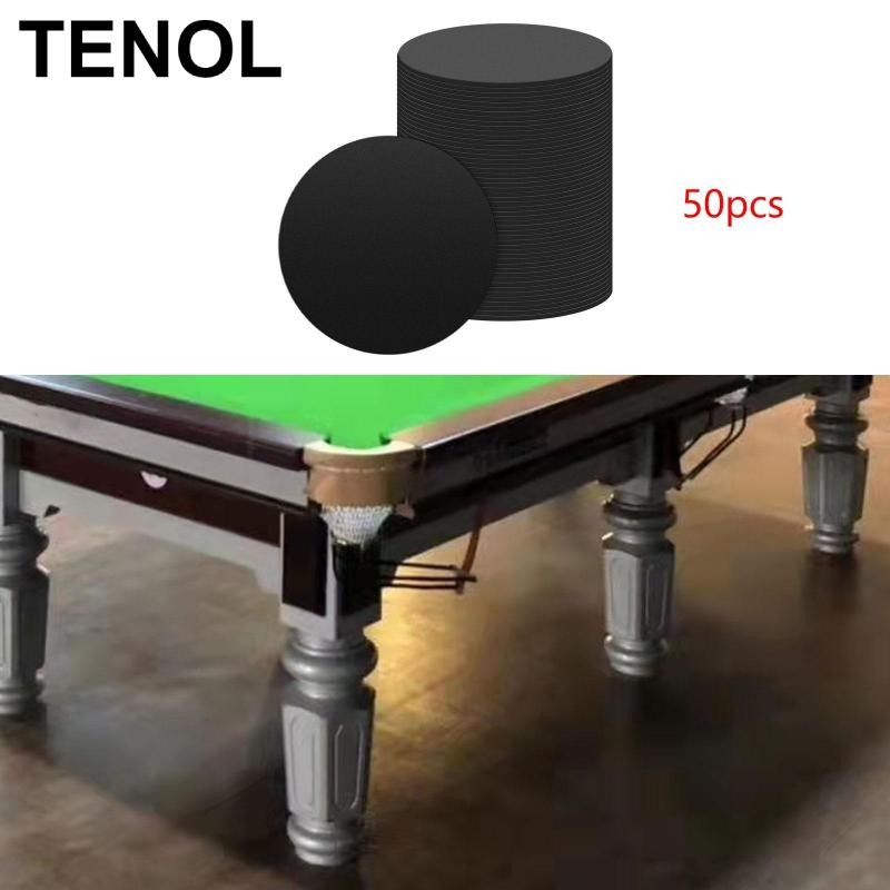 TENOL 50 Pieces Pool Table Leg Pads Portable Replacement Billiard Table ...