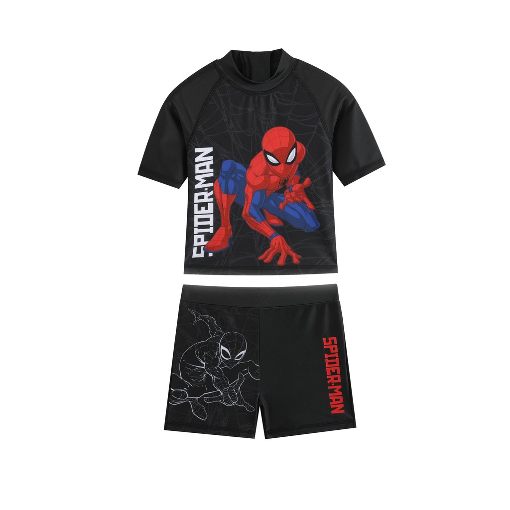 Character Junior Boys 2 Piece Swimsuit Set Juniors (Spiderman) - Sports ...