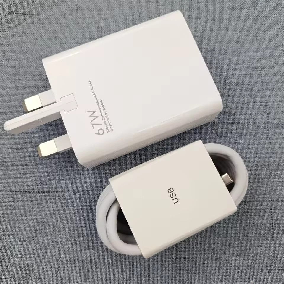 Original Xiaomi 67W Charger UK Turbo Fast Charge Adapter 6A 1/1.5/2M ...