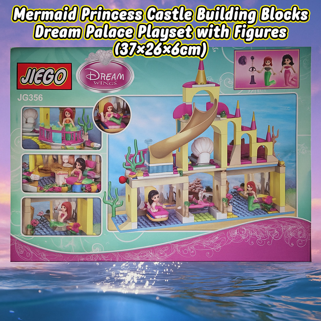 🏰 Mermaid Princess Castle Building Blocks – Dream Palace Playset with ...