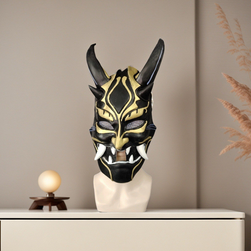 Yuanshen COS Mask Mask Natural Latex Halloween Show Funny NPC Play ...