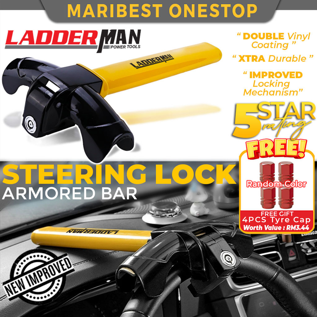 Universal Auto Anti Theft Car Vehicle Security Rotary Steering Wheel ...