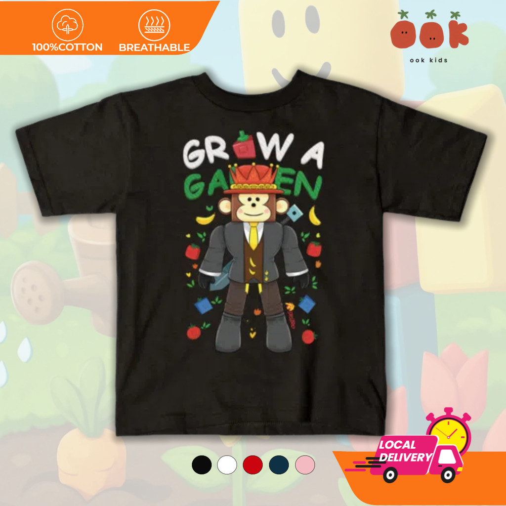 GROW A GARDEN JANDEL ROBLOX FRUIT Kids T-Shirt | Baju Budak Lelaki ...