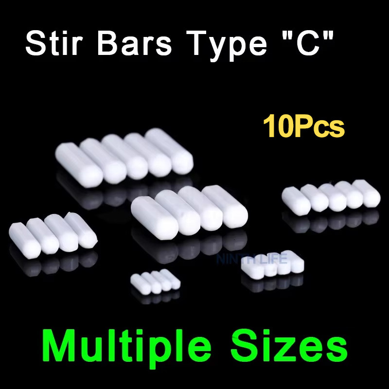 PTFE Magnetic Stirrer Bar Cylindrical Stir bar Magneton Laboratory ...