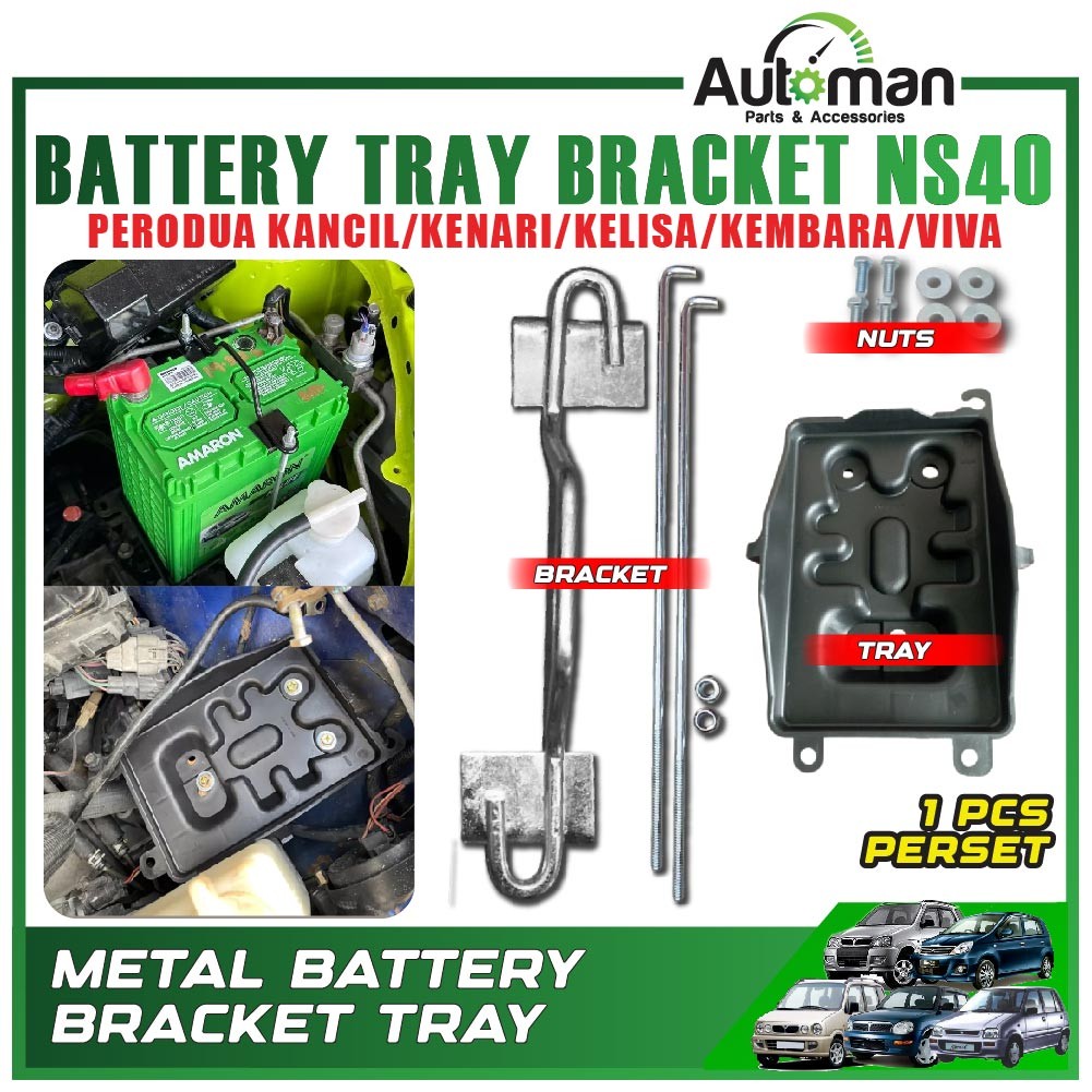 Battery Bracket Tray Holder Perodua Kancil Kenari Kelisa Kembara Viva ...