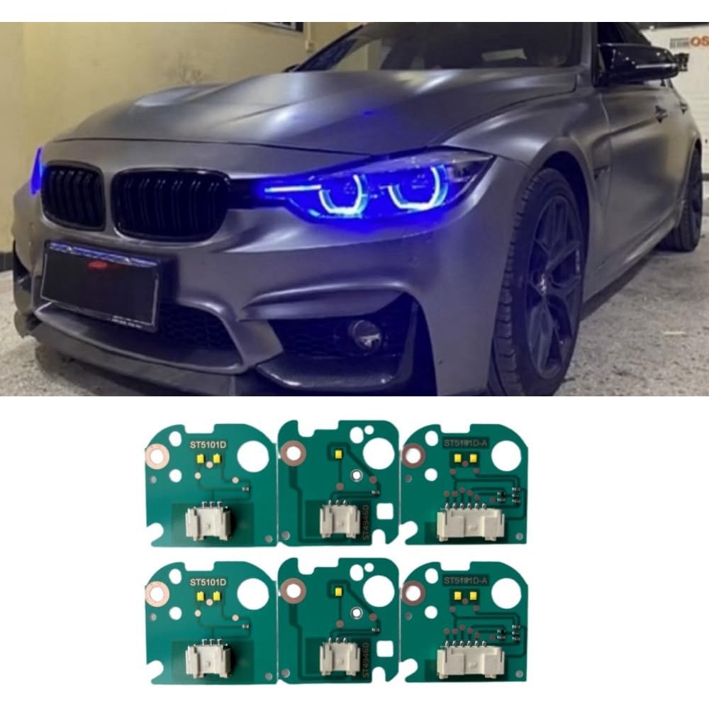 CSL Yellow Golden Eye DRL Chips For 2016-2018 B-MW 3 Series F30 F31 LCI ...