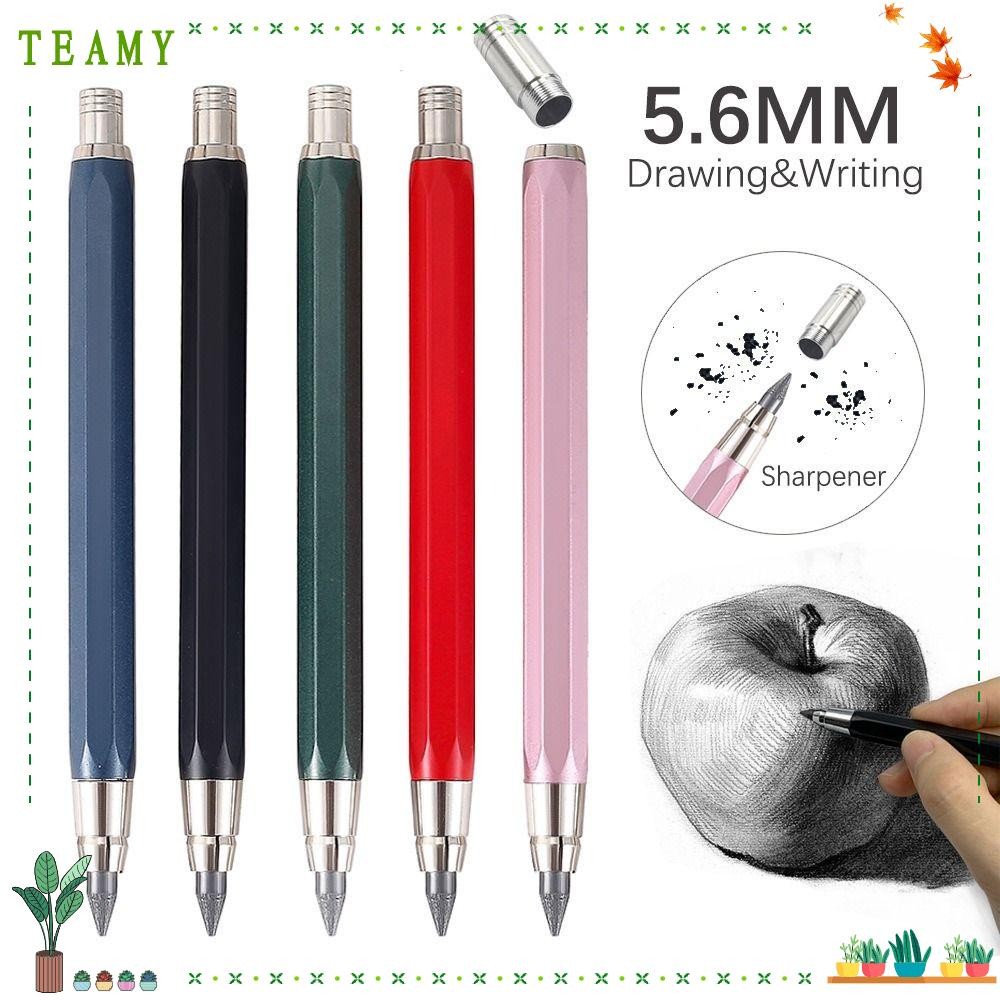TEAMY Mechanical Pencil, 5.6mm Drawing Writing Tool Automatic Pencil ...