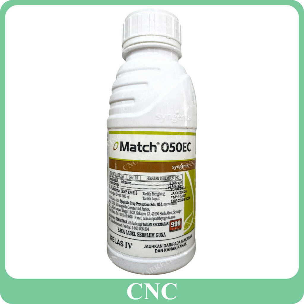500ML Match 050 Syngenta Lufenuron 5.36% Racun Serangga Telur Ulat ...
