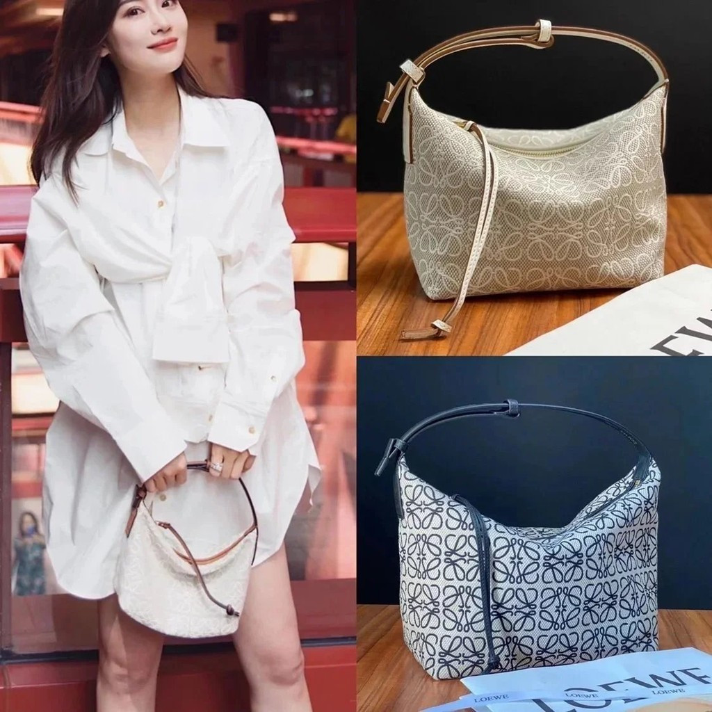 LOEWE LOEWE Handbag Jacquard Underarm Bag Lunch Box Dumpling Bag ...