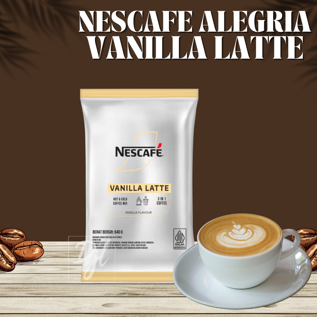 Nescafe Alegria Vanilla Latte 640 Gr Vanilla Flavored Coffee, Milk, and ...