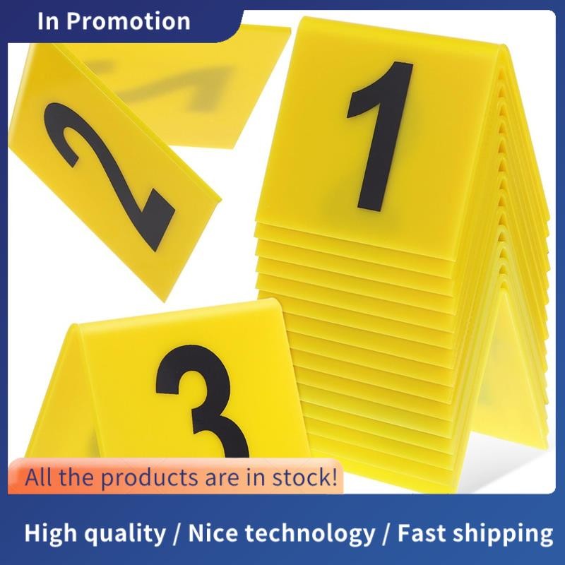 Acrylic Table Number Signs, Table Tent Sign with Number Plates 1-15 ...