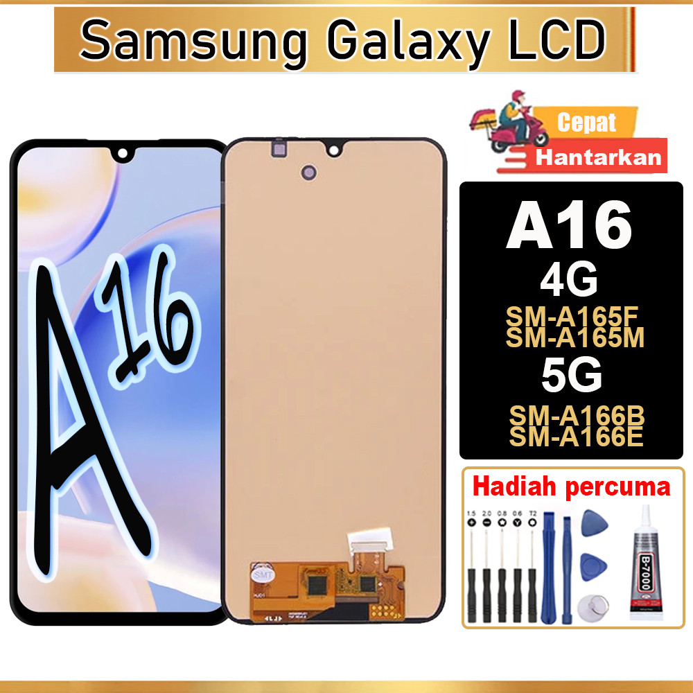 Samsung Galaxy A16 LCD Original 4G 5G A165 A166 LCD screen | Shopee ...