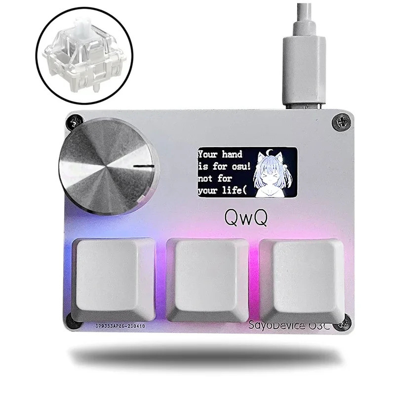 Suis Putih Gateron Ks-20 Sayodevice Osu O3c Suis Magnet Pencetus Pantas ...