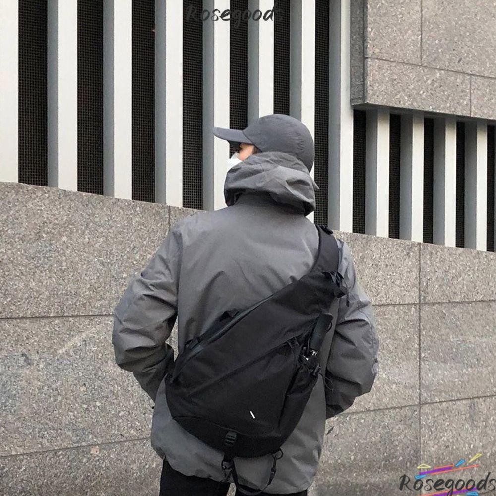 ROSEGOODS Shoulder Bag, Large Capacity Waterproof Hip Hop Bag, Trendy ...